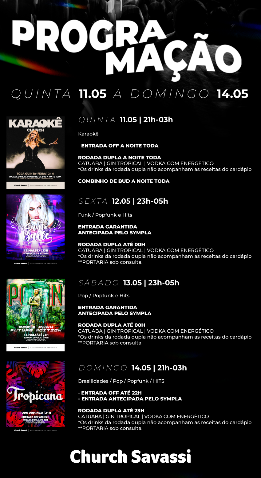 Unidade Savassi quinta 11/05 a domingo 14/05 em Belo Horizonte - Sympla