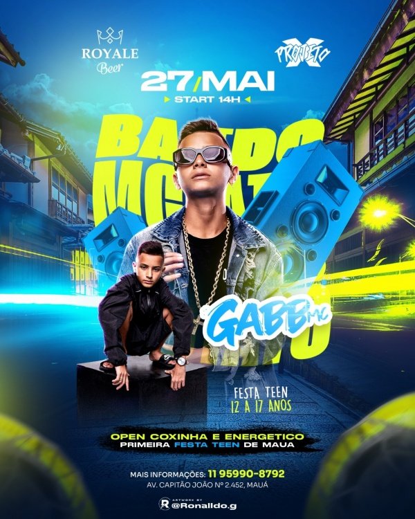 PROJETOX - FESTA TEEN - MC GABB em Mauá - Sympla