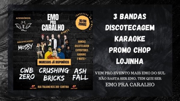 Emo Pra Caralho Party em Curitiba - Sympla