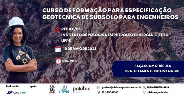 Investigação do Subsolo para Estabilidade de Taludes em Recife - Sympla