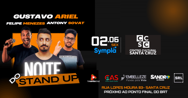 Noite do stand up comedy em Rio de Janeiro - Sympla