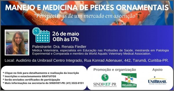 Manejo e Medicina de Peixes Ornamentais em Curitiba - Sympla