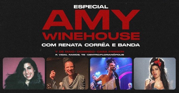 Especial Amy Winehouse | Renata Corrêa e banda em Florianópolis - Sympla
