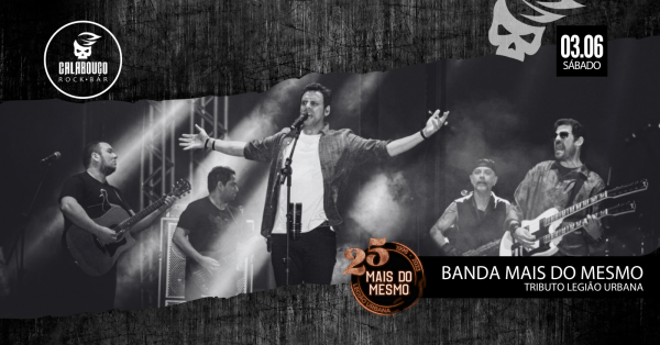 03.06 - SÁB - BANDA MAIS DO MESMO - TRIBUTO LEGIÃO URBANA em Rio de Janeiro - Sympla