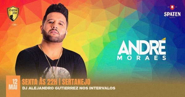 ANDRÉ MORAES & BANDA # SEXTA 12.05.2023 em Tremembé - Sympla