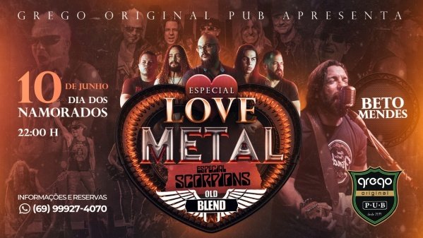 Love Metal- Especial Scorpions em Porto Velho - Sympla