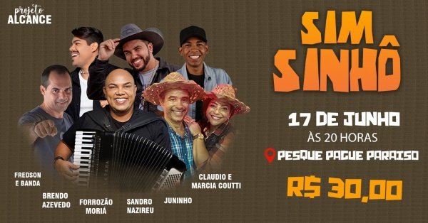SIM SINHÔ em Feira de Santana - Sympla