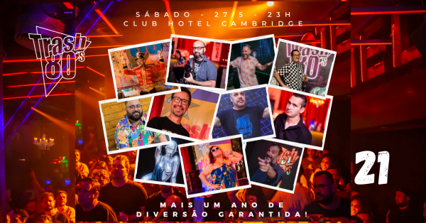 Festa de 21 anos da Trash 80's em São Paulo - Sympla