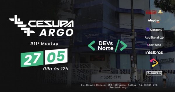 #11 Meetup Devs Norte em Belém - Sympla