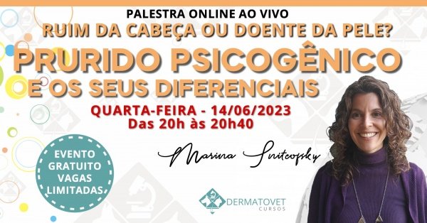 PALESTRA ONLINE AO VIVO RUIM DA CABEÇA OU DOENTE DA PELE? PRURIDO ...
