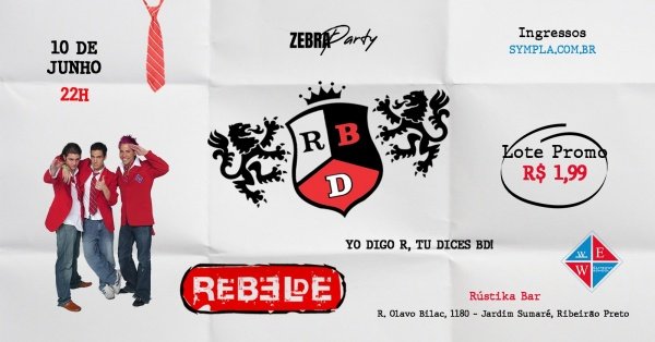 Especial RBD Rebelde 10/06 - Ribeirão Preto Lote Promo 1,99! em ...