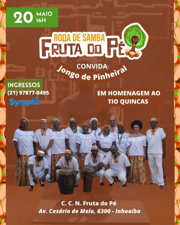Fruta do Pé Convida Jongo de Pinheiral em Rio de Janeiro - Sympla