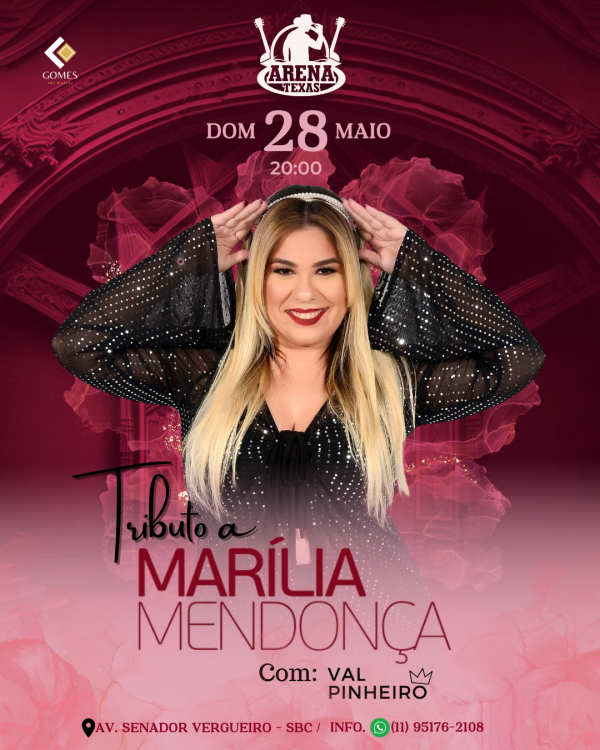 Tributo à Marília Mendonça (Val Pinheiro) em São Bernardo do Campo - Sympla
