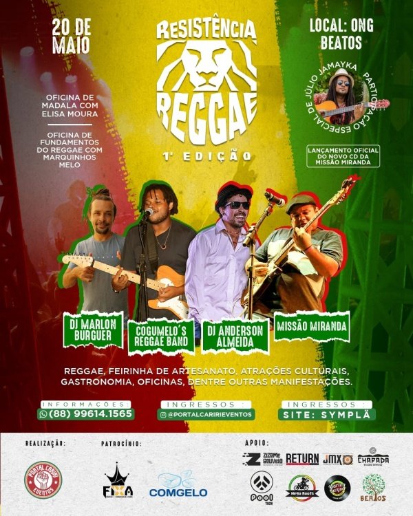 RESISTÊNCIA REGGAE - 1ª edição em Crato - Sympla