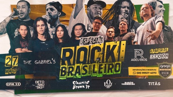 Especial Rock Brasileiro em Porto Velho - Sympla