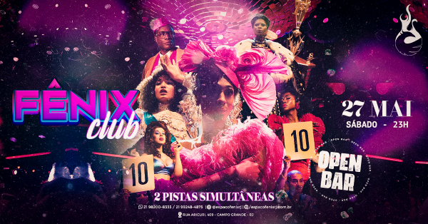 FÊNIX CLUB | MEGA OPEN BAR em Rio de Janeiro - Sympla