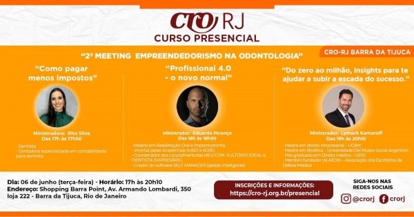 2º Meeting de Empreendedorismo na Odontologia em Rio de Janeiro - Sympla 2º Meeting de Empreendedorismo na Odontologia em Rio de Janeiro - Sympla
