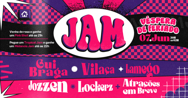 JAM - 07/06 - véspera de feriado - Major Lock em Belo Horizonte - Sympla