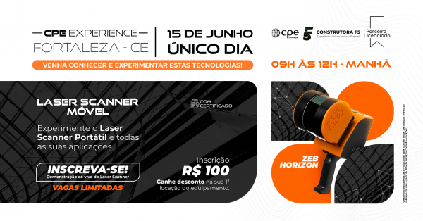 CPE EXPERIENCE Laser Scanner Móvel Zeb Horizon - CE em Fortaleza - Sympla