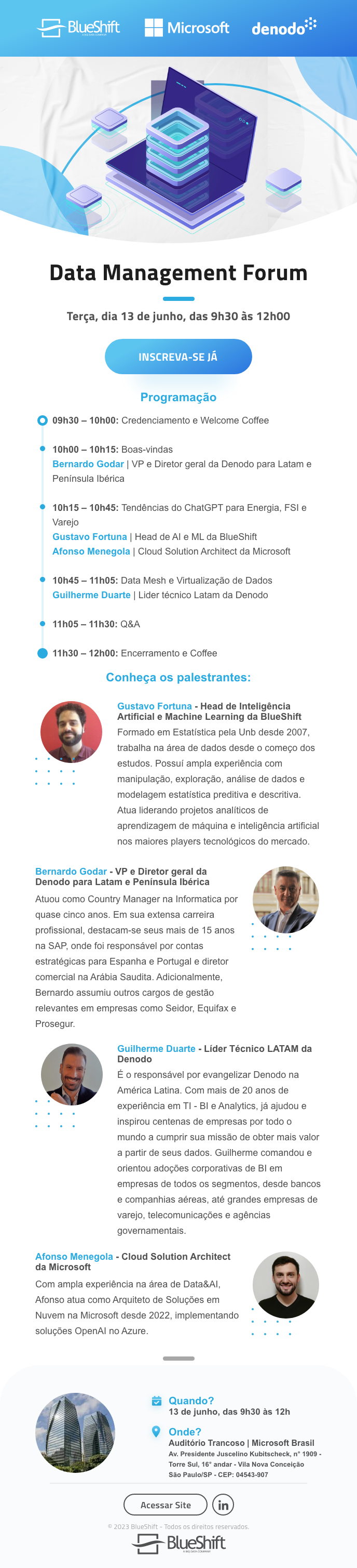 Data Management Forum em São Paulo - Sympla