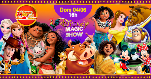 Disney Magic Show|Domingo 16h em São Carlos - Sympla