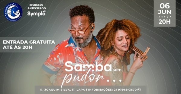 Samba sem Pudor (Cópia) em Rio de Janeiro - Sympla