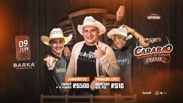 CARABAO PRIME | BARKA em Belém - Sympla