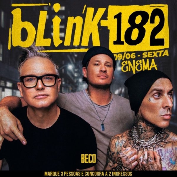 Sex 09 06 Especial Blink 182 Pela Banda Enema Em São José Sympla