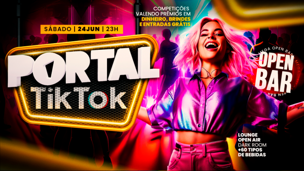 PORTAL TIK TOK - SÁBADO | MEGA OPEN BAR $50 REAIS* em Rio de Janeiro ...