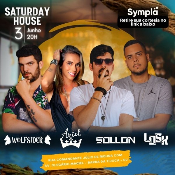 Saturday House em Rio de Janeiro - Sympla