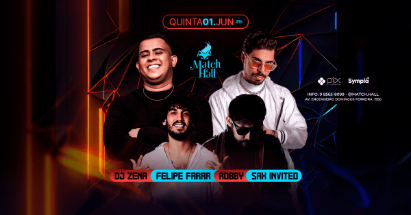 QUINTA| MATCH HALL 01/06 em Recife - Sympla
