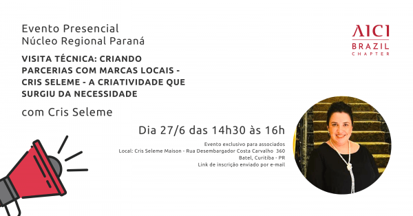 Visita Técnica: criando parcerias com marcas locais - Cris Seleme em ...