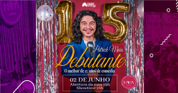 HAHA HOUSE COMEDY - Patrick Maia - 02/06 em Mogi das Cruzes - Sympla
