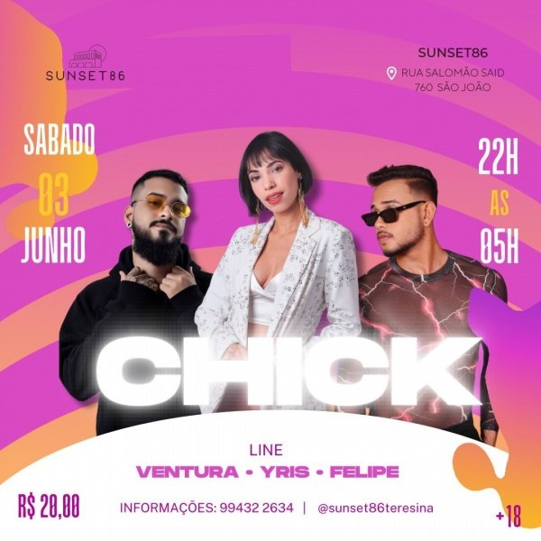 FESTA CHICK em Teresina - Sympla