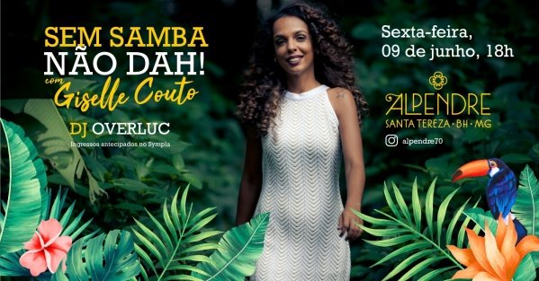 Sem samba não dáh! com Giselle Couto em Belo Horizonte - Sympla
