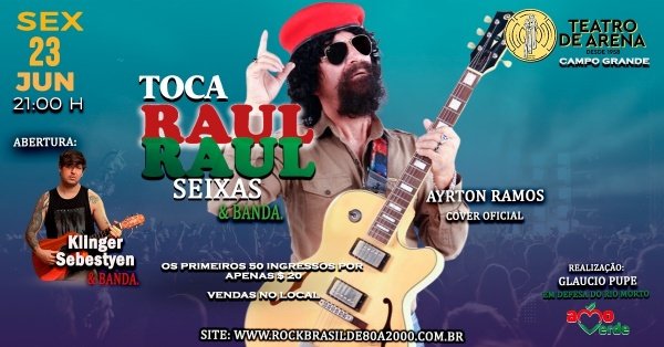 Toca Raul Seixas com Ayrton Ramos e Banda em Rio de Janeiro - Sympla