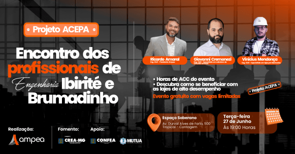 Encontro dos Profissionais de Engenharia (Projeto ACEPA) em Contagem - Sympla