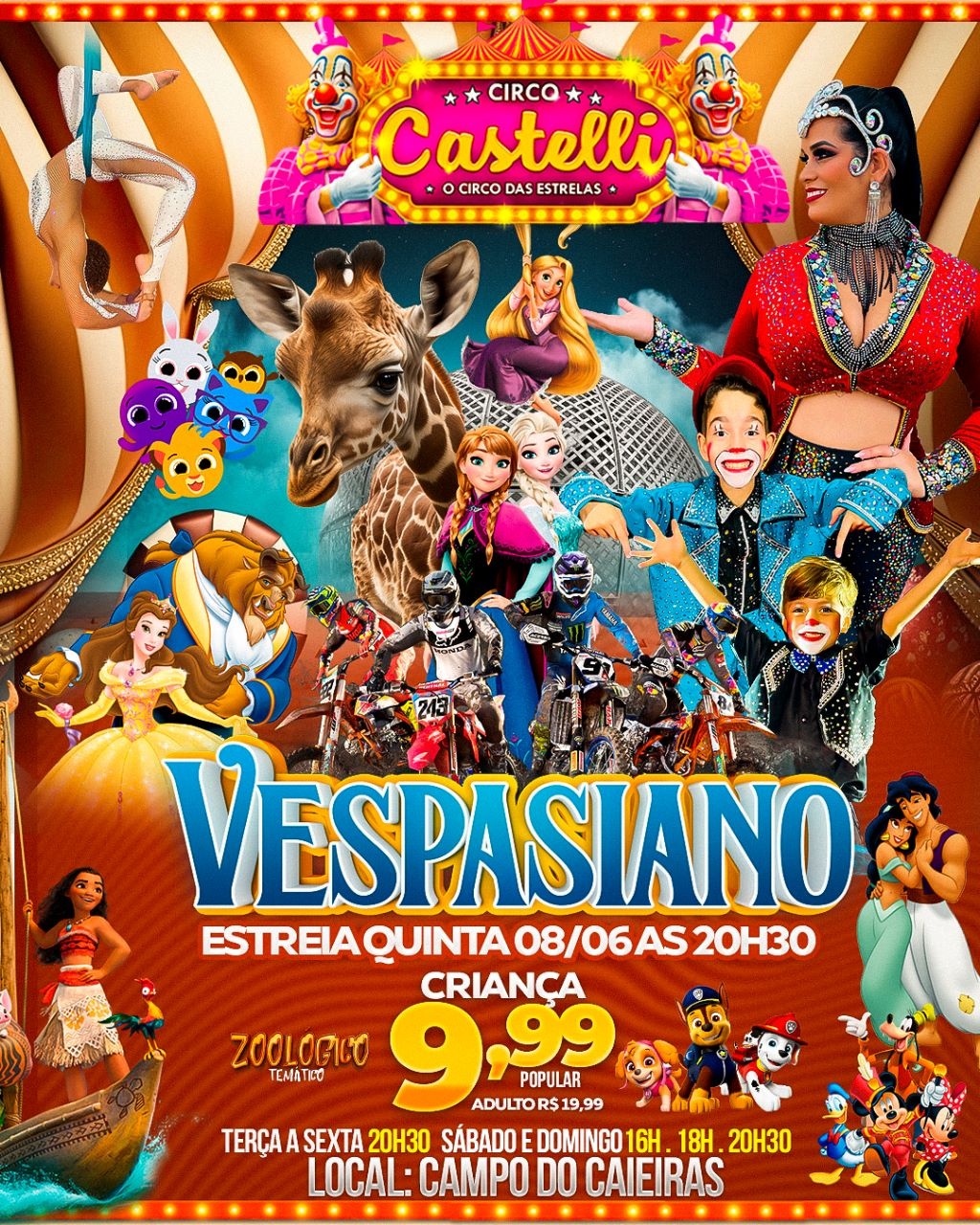 Circo castelli| VESPASIANO em Vespasiano - Sympla