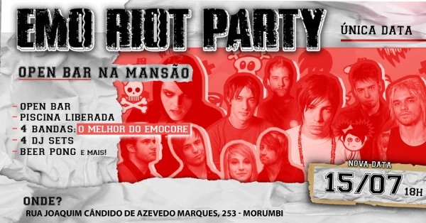 Emo Riot Party: Festa na MANSÃO! em São Paulo - Sympla