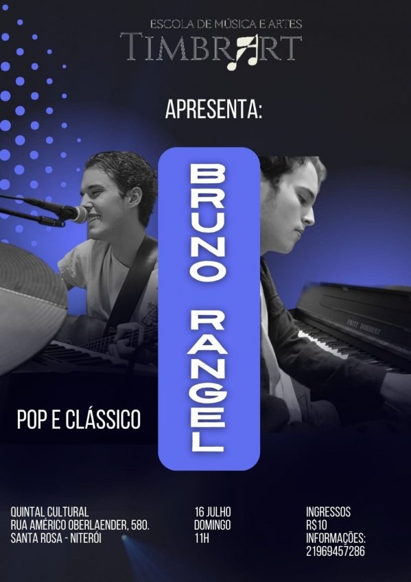 Show Bruno Rangel - Pop e Clássico (11h) em Niterói - Sympla