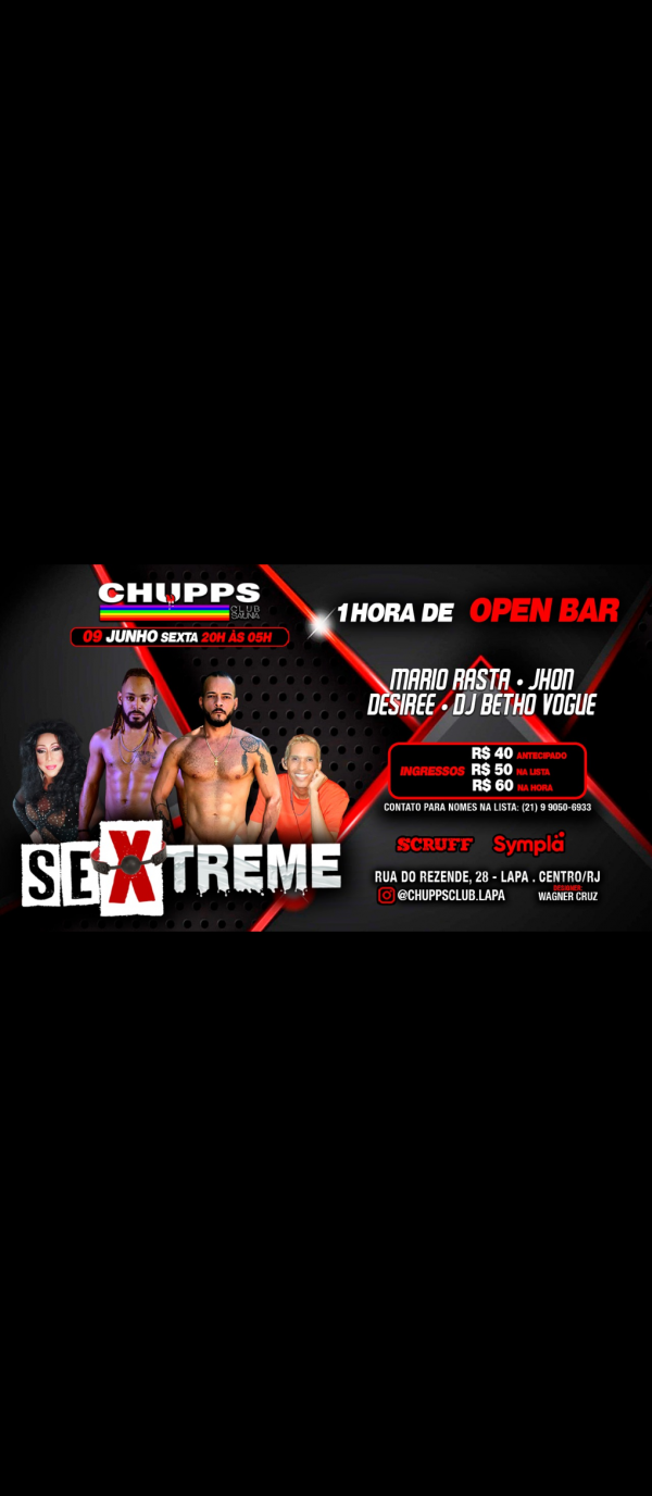 Sextreme 09/06/23 em Rio de Janeiro - Sympla