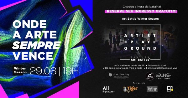 Art Battle Lounge by Pullman | Winter Season em São Paulo - Sympla