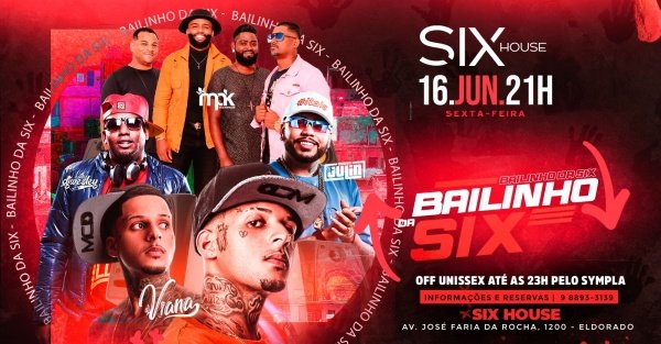 BAILINHO DA SIX em Contagem - Sympla