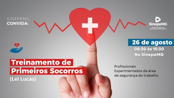 Treinamento: Primeiros Socorros - Lei Lucas em Belo Horizonte - Sympla