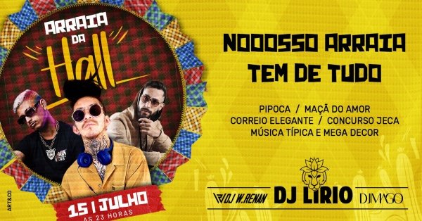 ARRAIÁ DA HALL em Pato Branco - Sympla