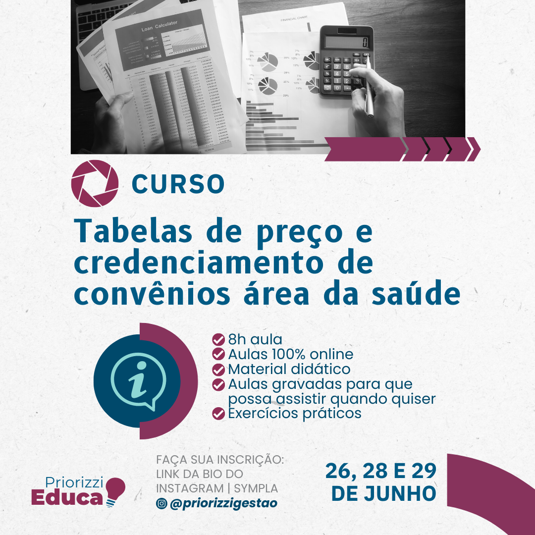 Tabelas de preços e credenciamento de convênios área da saúde - online ...