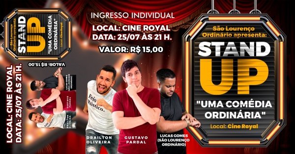 Uma Comédia Ordinária - Stand up Comedy em São Lourenço da Mata - Sympla