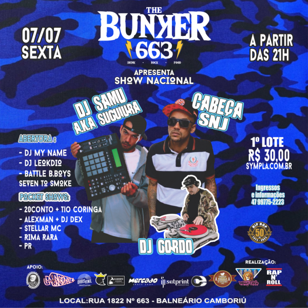 Show Nacional: Cabeça (SNJ) + DJ Samu aka Suguiura + DJ Gordo - RAP N ...