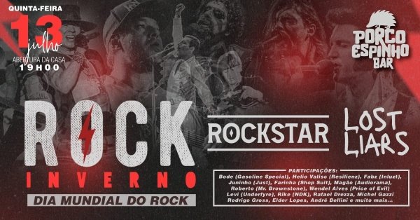 Rock Inverno | Dia Mundial do Rock em Jundiaí - Sympla