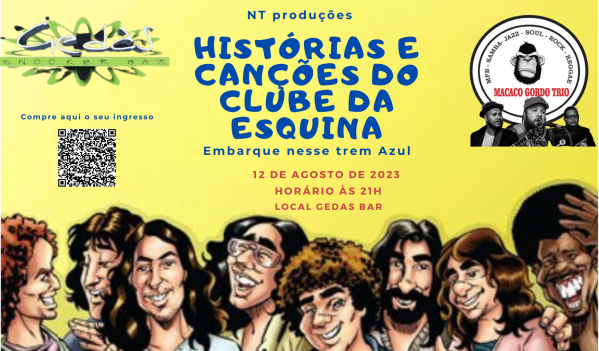 Histórias e Canções do Clube da Esquina em São Paulo - Sympla